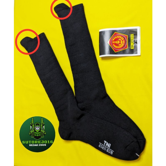 HITAM Genuine long black pdl socks allocated to the tni Headquarters ...
