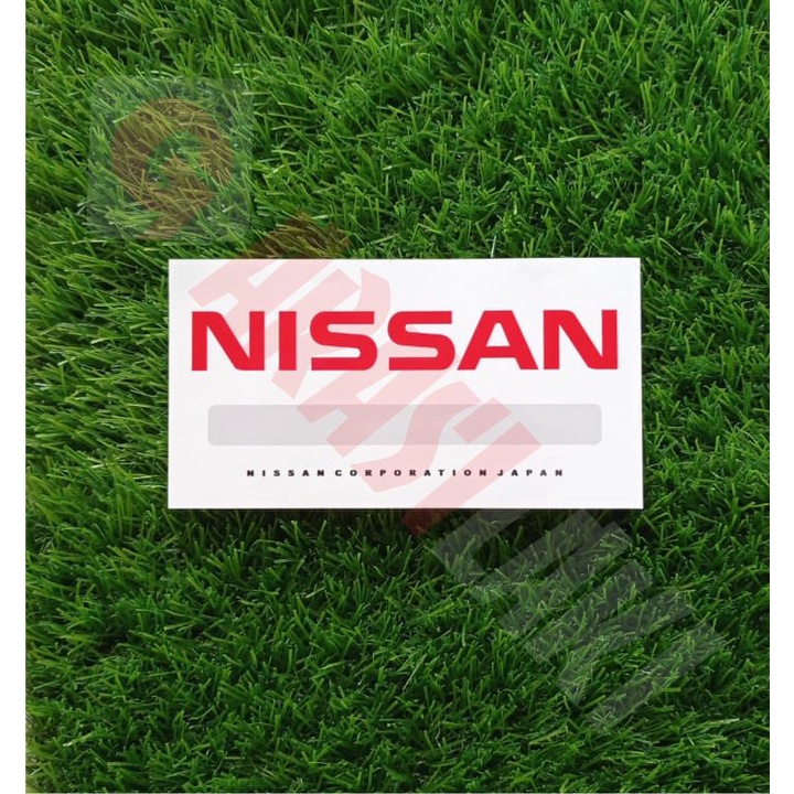 Nissan BARCODE STICKER STICK IN GLASS | Shopee Malaysia