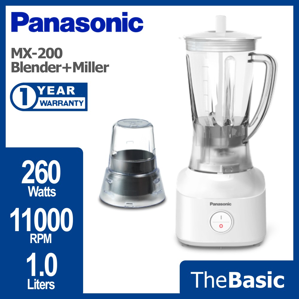PANASONIC 1.0L Durable & Lightweight Blender with Dry Miller Pengisar ...