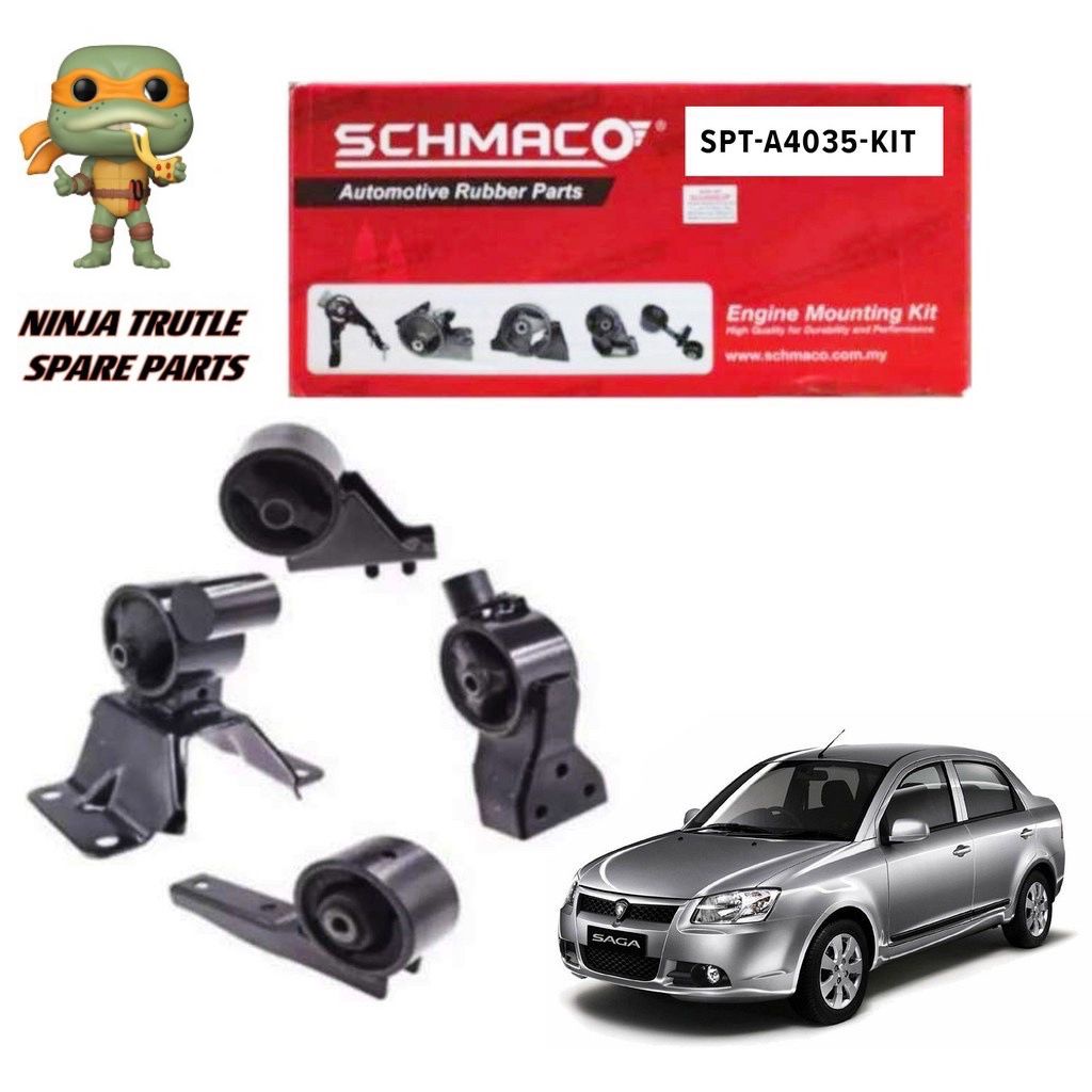 PROTON SAGA BLM 1.3 AUTO/MANUAL ENGINE MOUTING KIT SET SCHMACO SPT ...