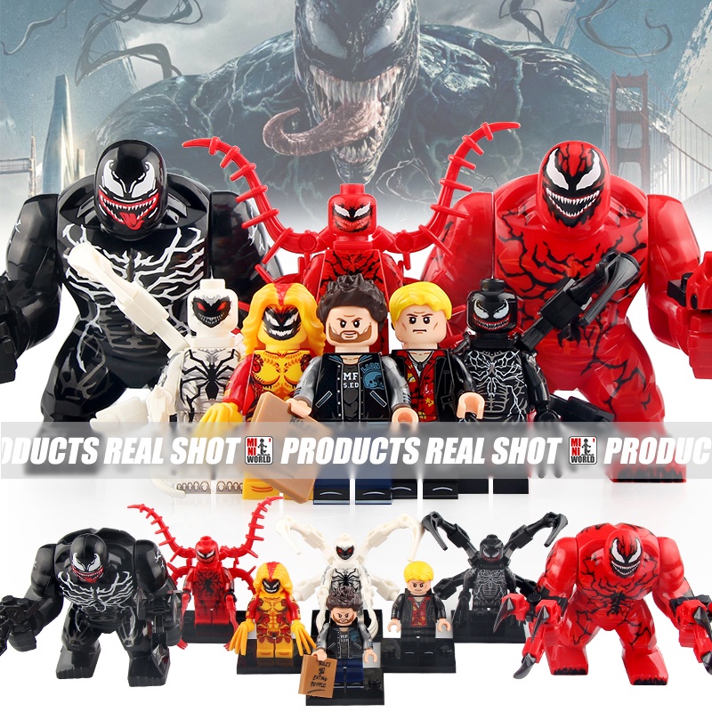 Venom Minifigures Carnage Cletus Kasady Eddie Brock Scream Marvel Anti-Venom Mini Figures WM6120 ...