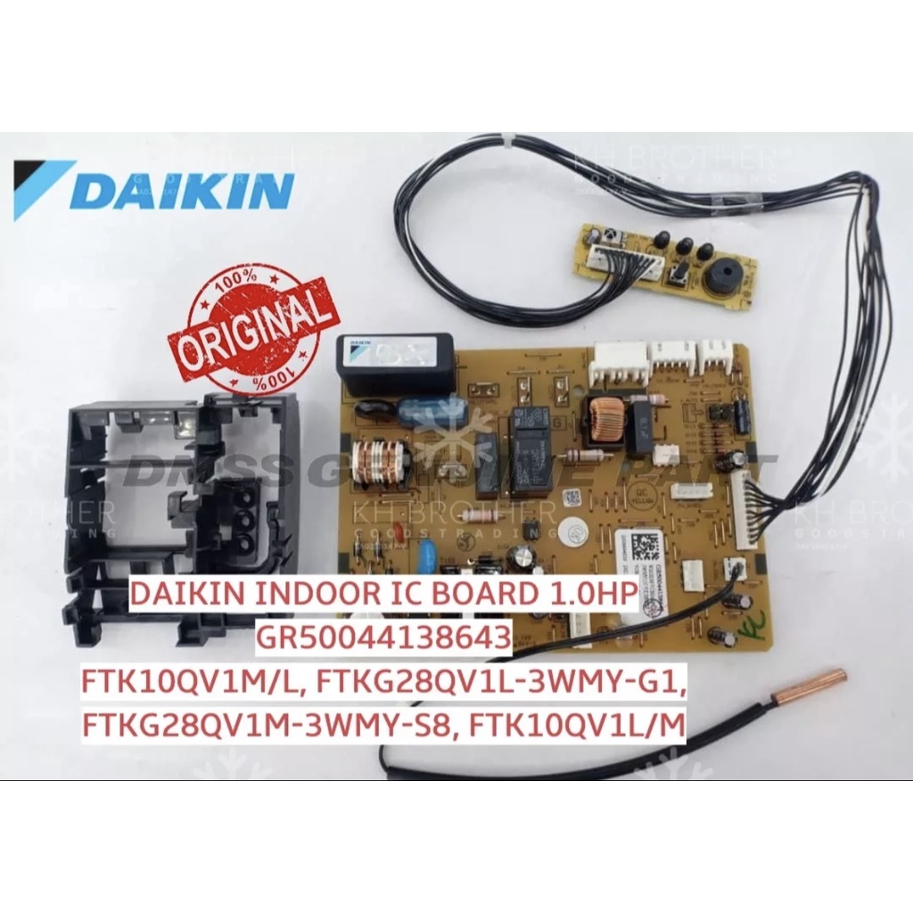 (100% AUTHENTIC) PCB Board Daikin Inverter 1.0HP-1.5HP FTK10/15QV1M/L ...