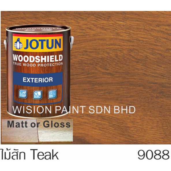 9088 TEAK ( 1L ) JOTUN WOODSHIELD EXTERIOR & INTERIOR TIMBER FINISH ...