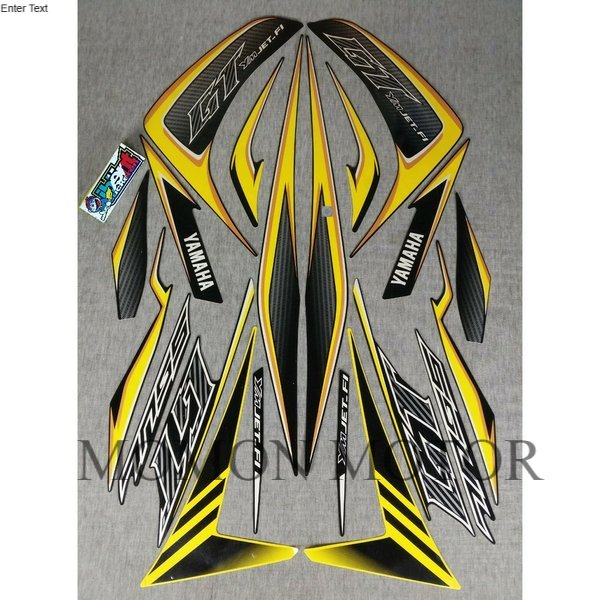 2013 MIO SOUL GT STREET YELLOW STRIPING Sticker YAMAHA STANDARD LIS ...