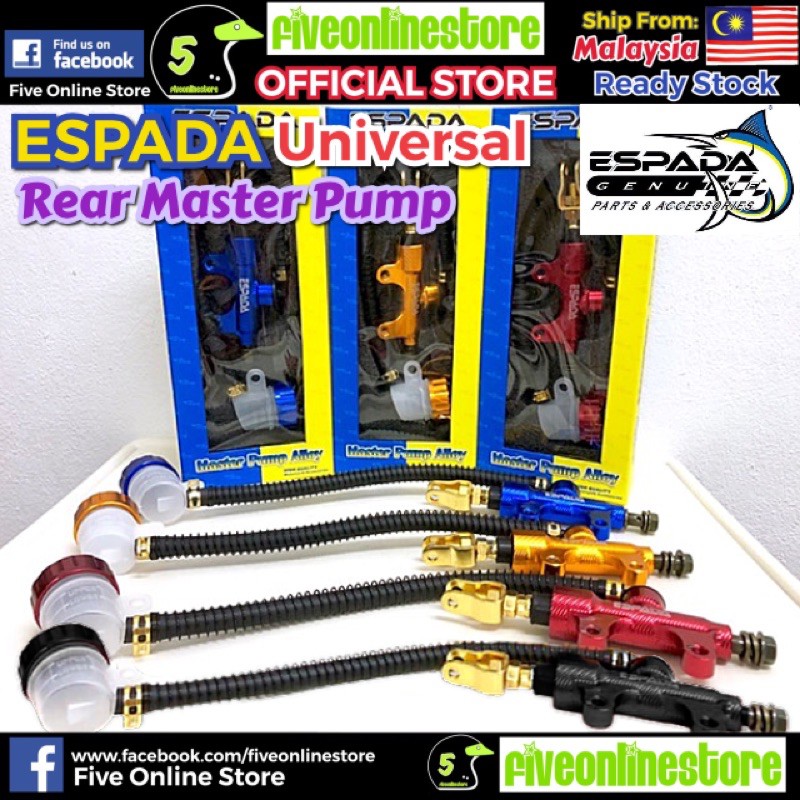 Espada Racing Rear Master Pump Alloy Universal Belakang Bottle Cup ...