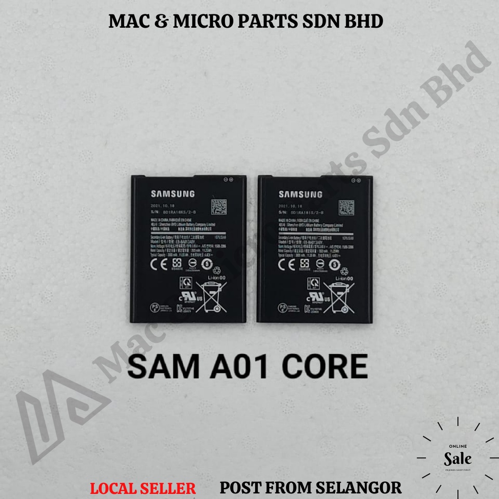 MG BRAND GALAXY A01 Core ( A013F) Battery Model EB-BA013ABY (3000mAh ...