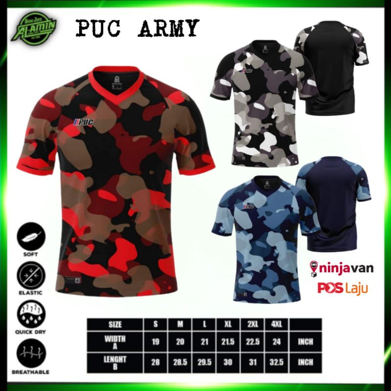 (Sale!! Buy 3pcs RM49) PUC ARMY Black, Navy & Red.Microfibre Selesa ...