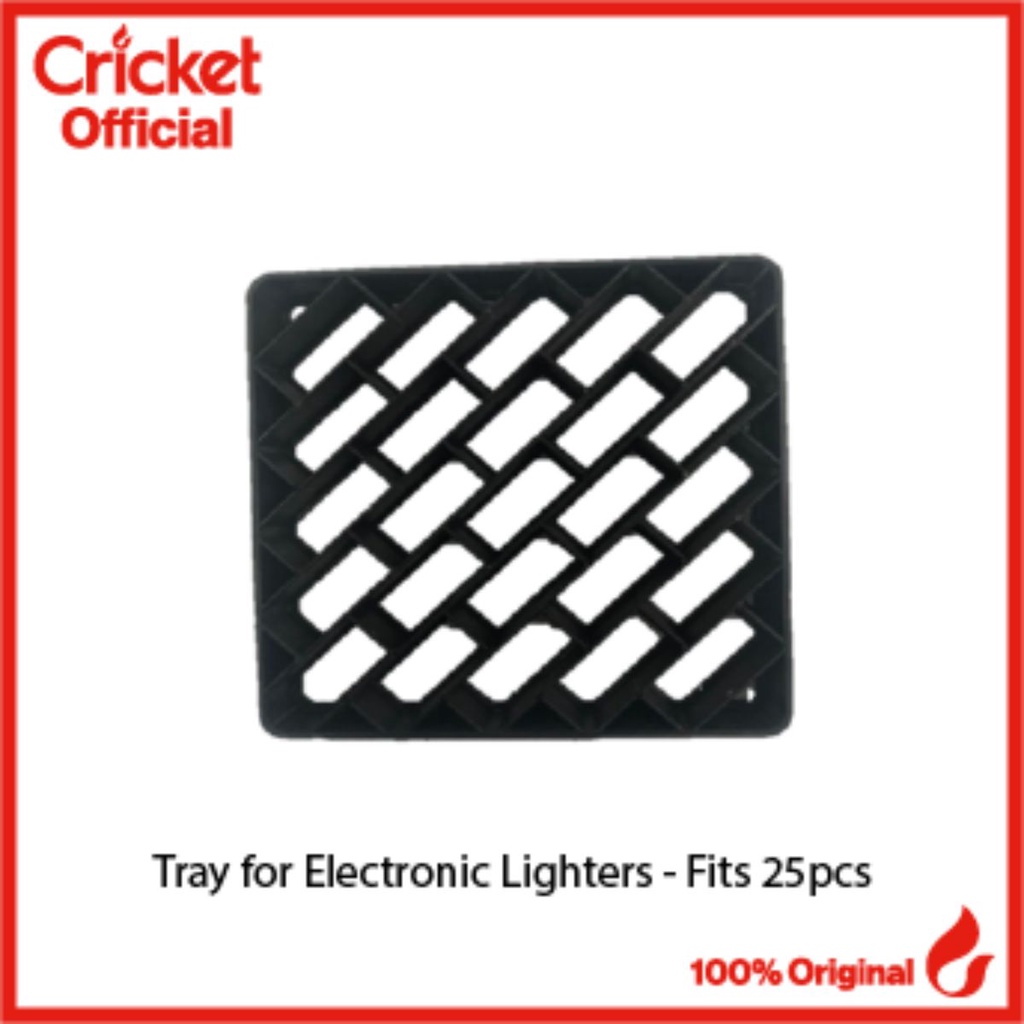 Cricket Lighters - Black Display Tray For Electronic Lighters (Holds 25 ...