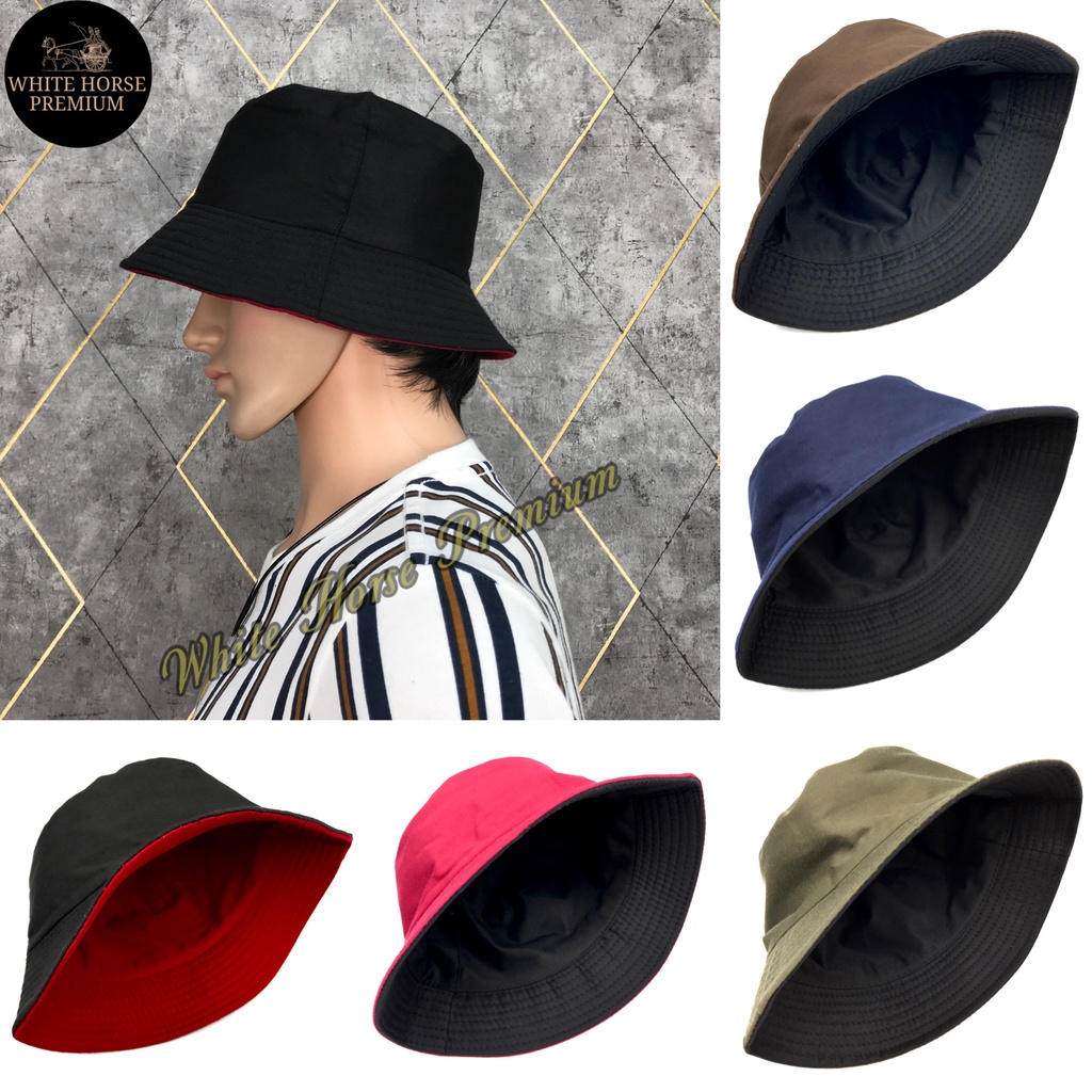 Bucket Hat Caps Two Side Fisherman Hats Unisex Cap Sun Hats Outdoor ...