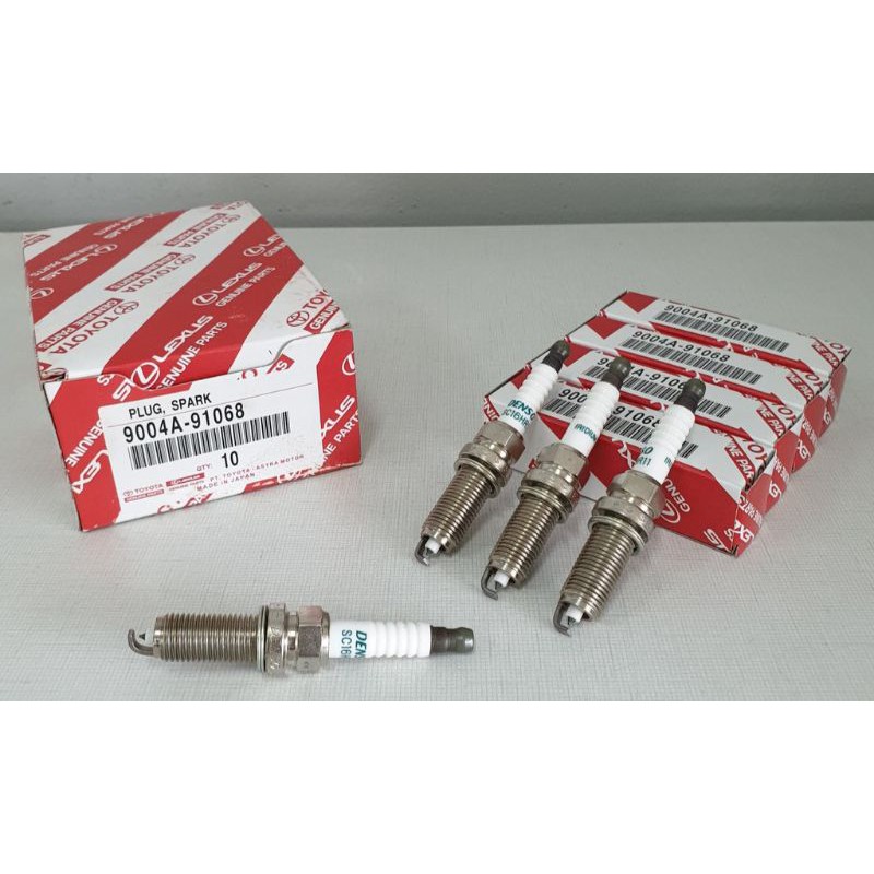 [100% ORIGINAL] SPARK PLUG TOYOTA 9004A-91068 [SC16HR11] (4PCS ...