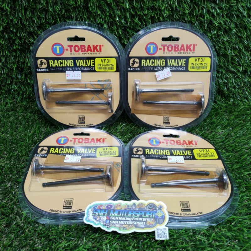 TOBAKI Racing Valve Intake & Exhaust For VF3I | Shopee Malaysia