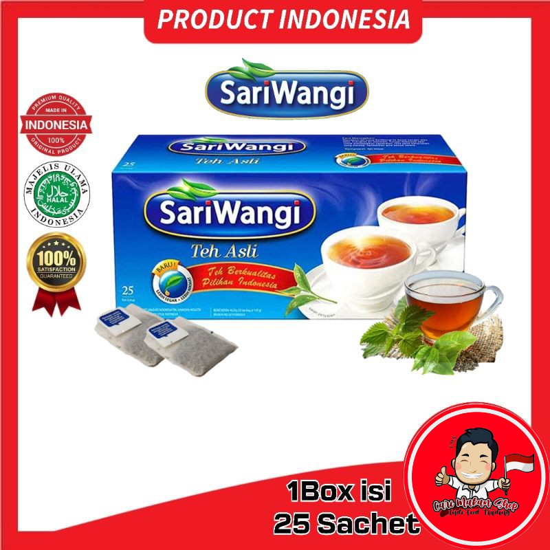 Teh Asli Sari Wangi Isi 25 Celup Product Indonesia 🇮🇩 SariWangi Teh ...