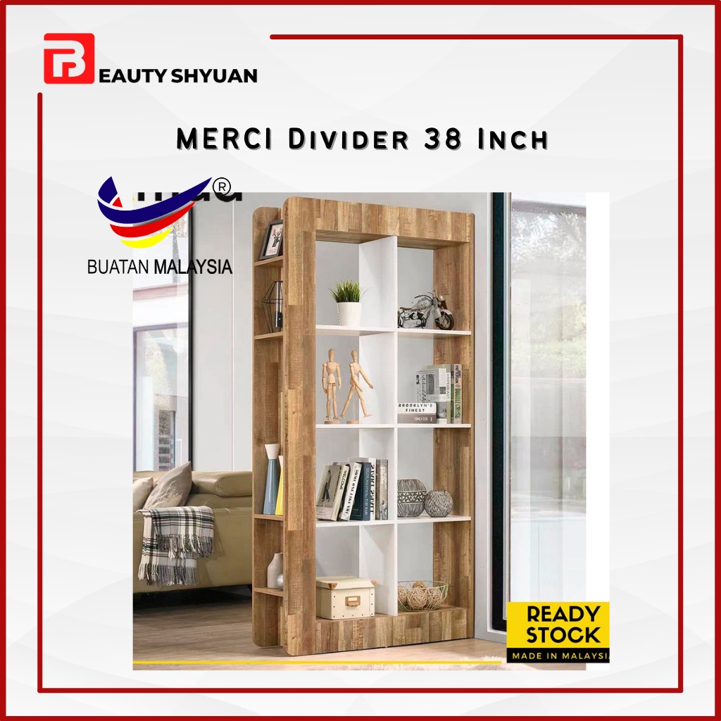 MERCI 38 Inch Partition Divider Partition Book Rack Book Shelf Rack ...