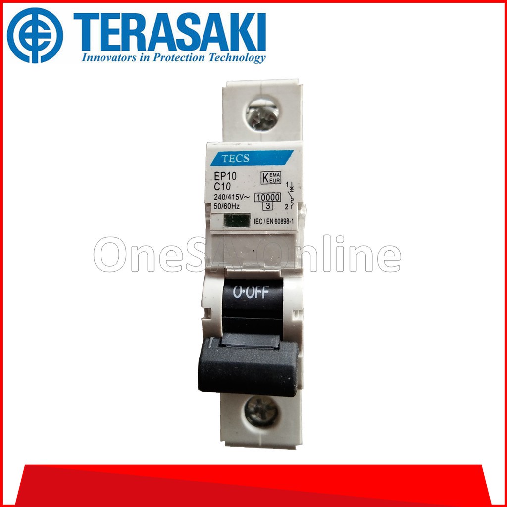 TERASAKI MCB,1P 10KA 6A/10A/16A/20A/32A, (EPC10XX1) | Shopee Malaysia