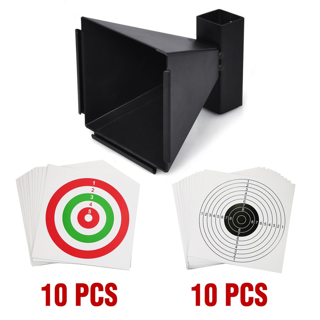 ATFLBOX BB Trap with 20pcs Paper Target Bullet Catcher 17 X 17CM ...