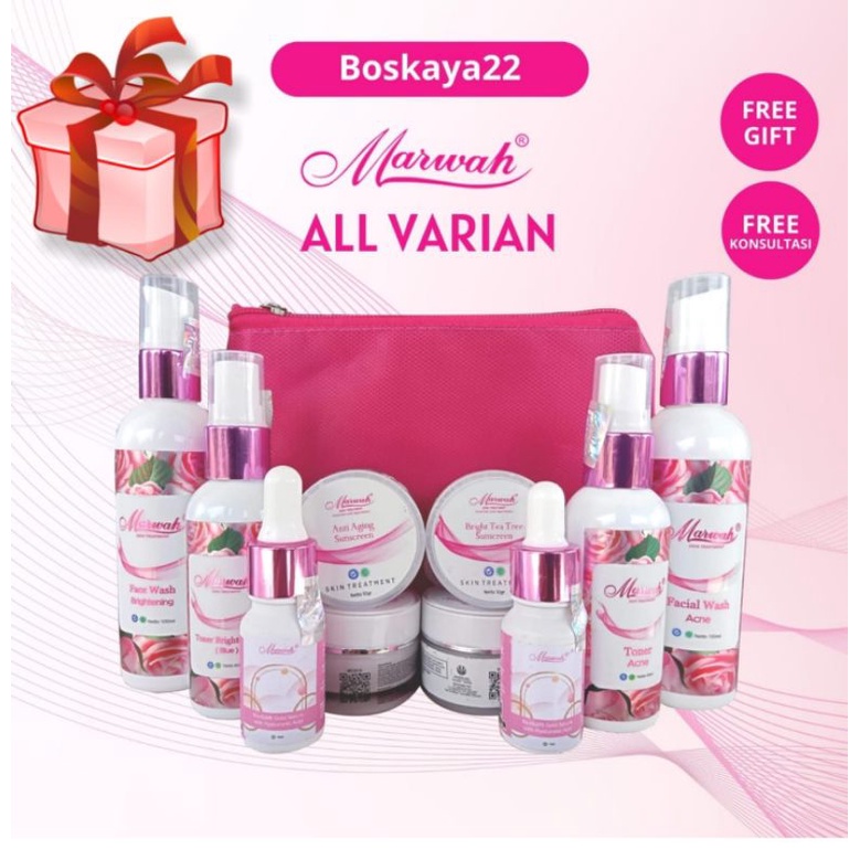 Marwah CLINICAL SKINCARE Package Diamond Bright / Aging / Oily / Acne ...