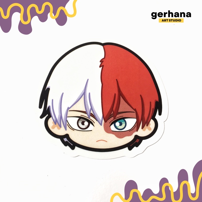 BNHA Anime Chibi Sticker | Todoroki Shoto Midoriya Izuku Bakugo Katsuki ...