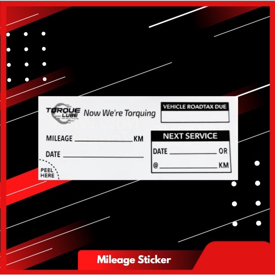 Mileage Service Sticker / Road Tax Due Reminder | Shopee Malaysia
