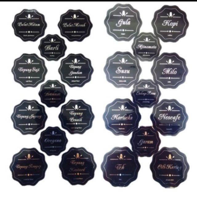 Sticker Label Rempah untuk dapur | Shopee Malaysia
