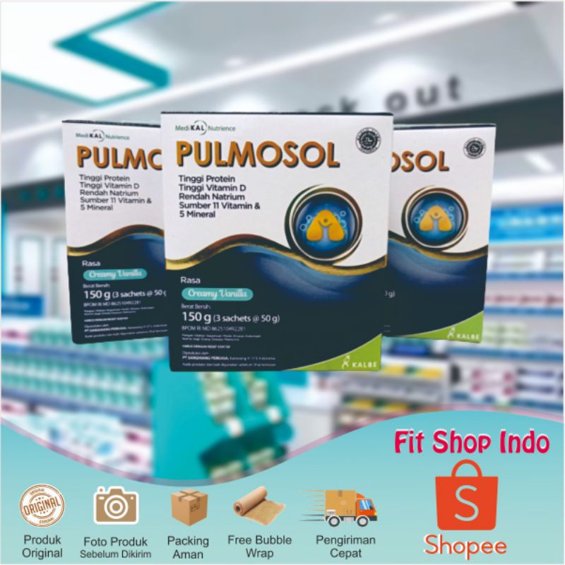 Pulmosol Creamy Vanilla 150 gr Milk For Respiratory Disorders (COVID ...