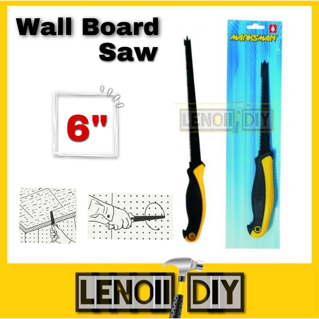 6" Wall Board Saw for Cutting Plaster Ceiling Gypsum Drywall Wood ...