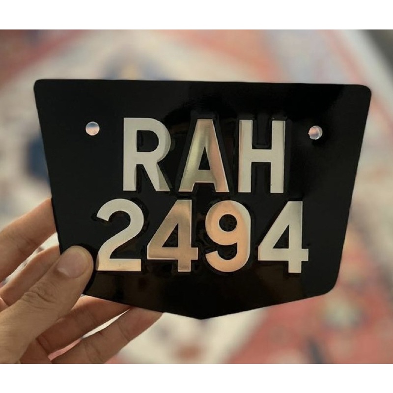 PLATE BESI MOTOR KETUK/ KETUK FLAT PLATE BESI MOTOR NUMBER/ NO PLATE ...
