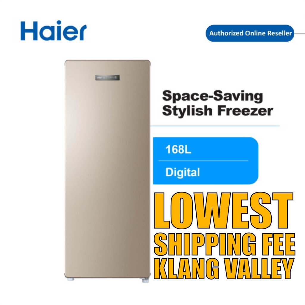 Haier BD-168WL 160L Digital Upright Freezer Peti Beku with R600a ...
