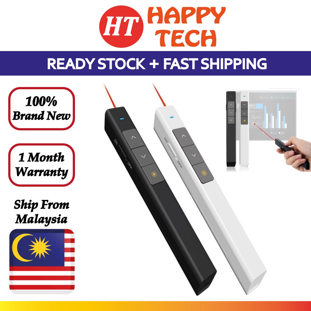 Wireless USB Presenter Powerpoint PPT Laser Pointer Pen 2.4GHz Remote ...