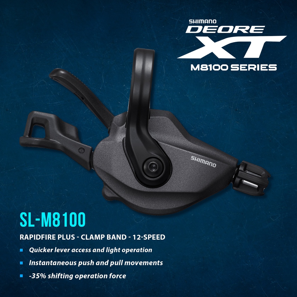 Shimano XT SL-M8100 12-speed Shifter With Clamp M8100 Right Shifter 12s | Shopee Malaysia