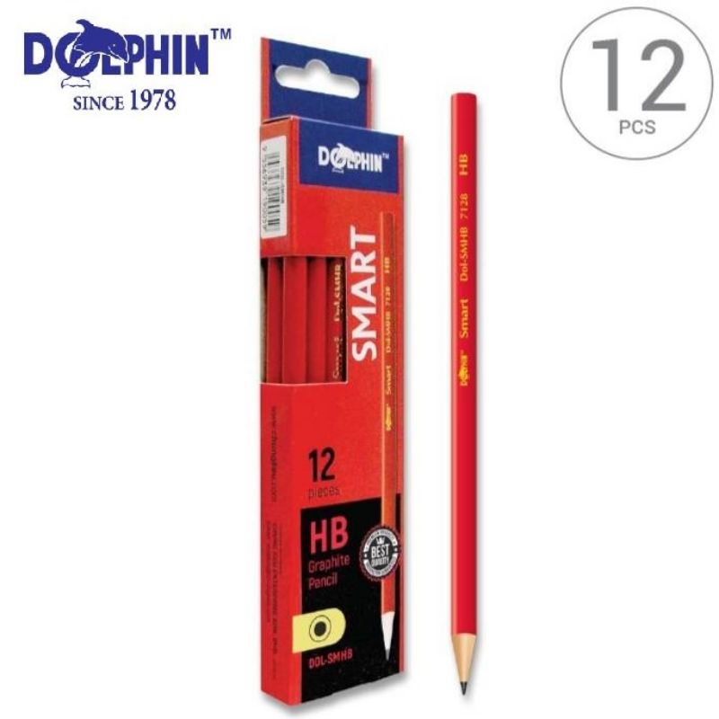 Dolphin Smart HB Pencil (12 Pcs) | Shopee Malaysia