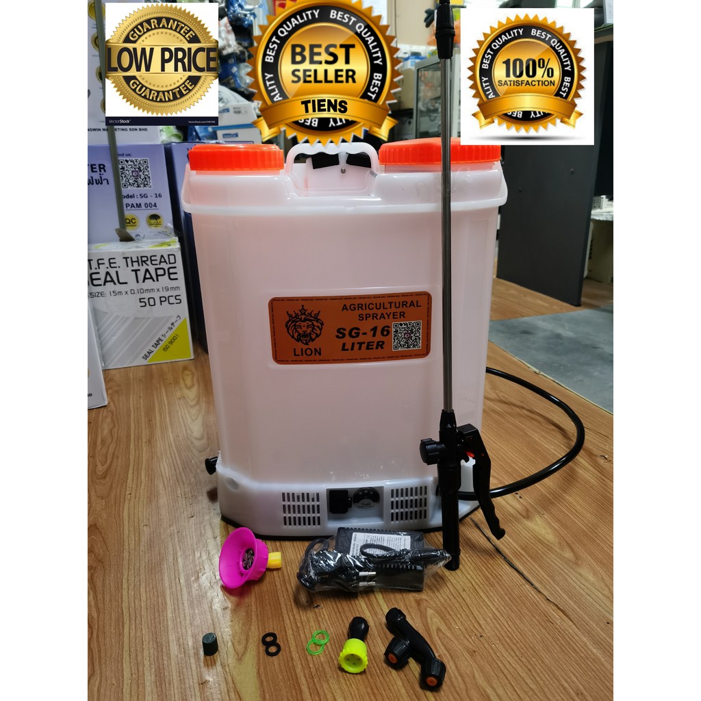 Pump Racun Bateri Lion-King Portable Rechargeable Battery Knapsack ...