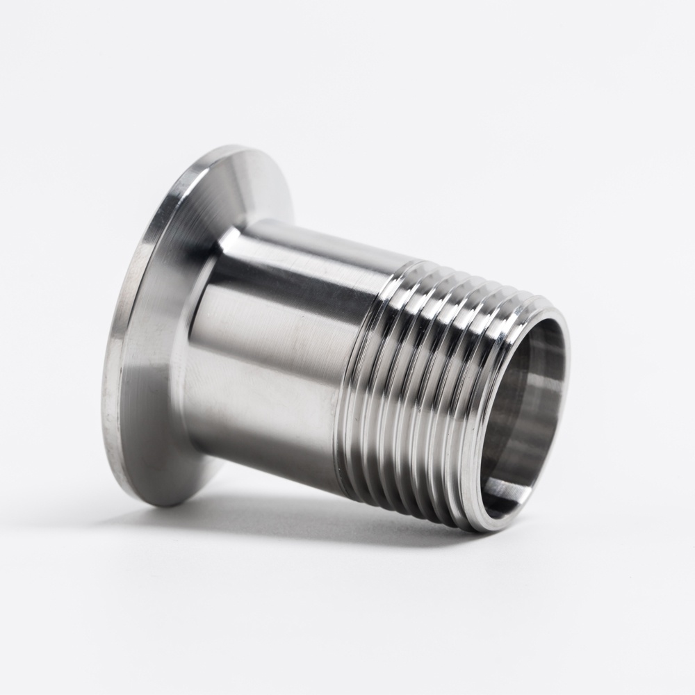 304 DN15 to DN50 Stainless Steel Sanitary Male Threaded Ferrule Pipe ...