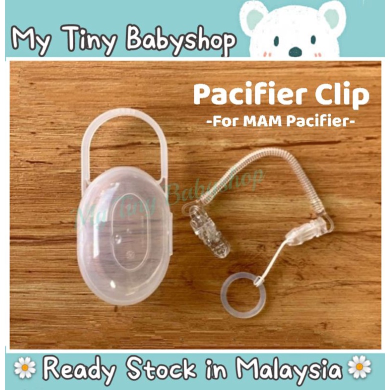 Mam Pacifier Clip With Box Soother Chain Container Pacifier Holder ...