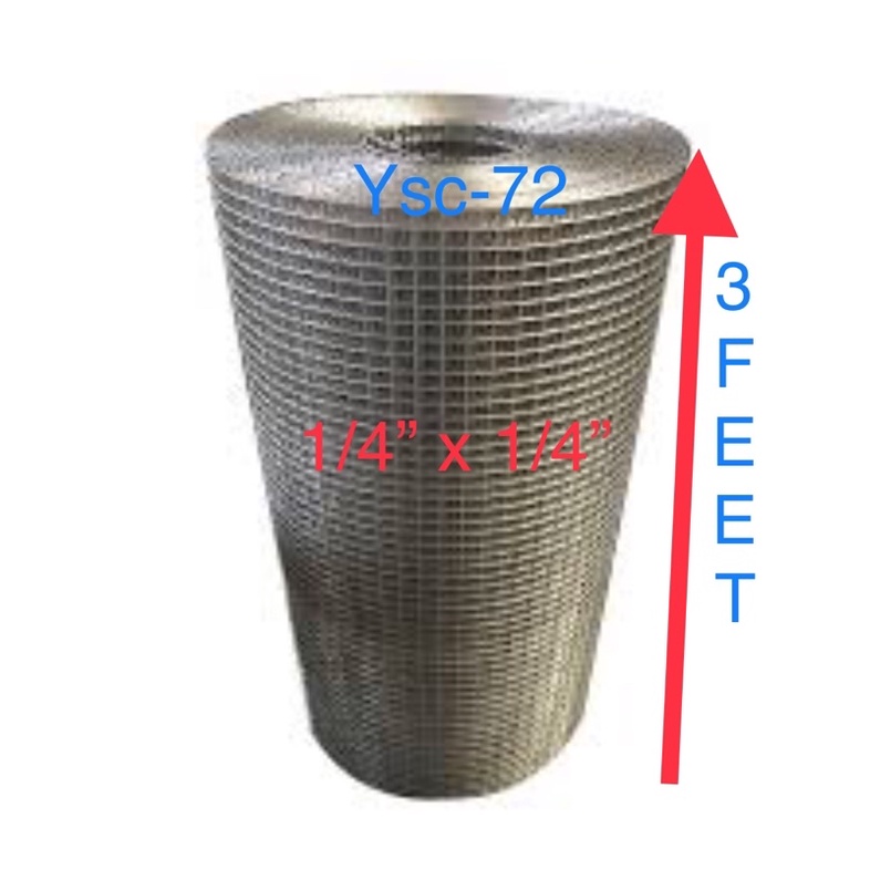 GALVANIZED WELDED WIRE MESH 3FT X 1/4'' X 1/4'' X 80 FEET + - | Shopee ...