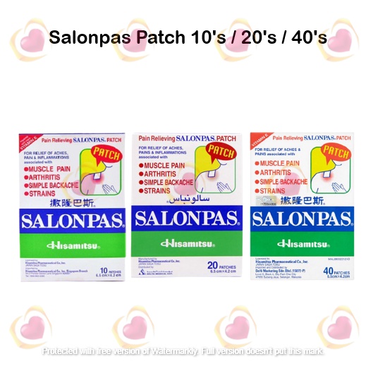 Salonpas Patch 10's / 20's / 40's | Shopee Malaysia