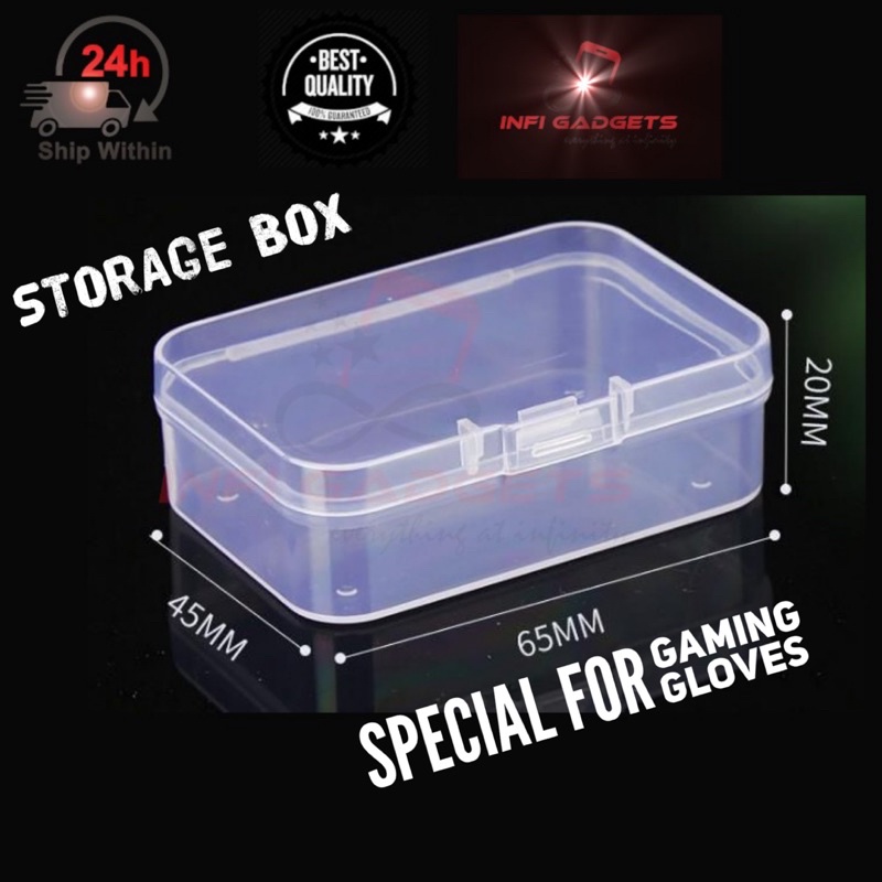 Transparent Storage Box For Mobile Game Finger Sleeve Gloves Small Box ...