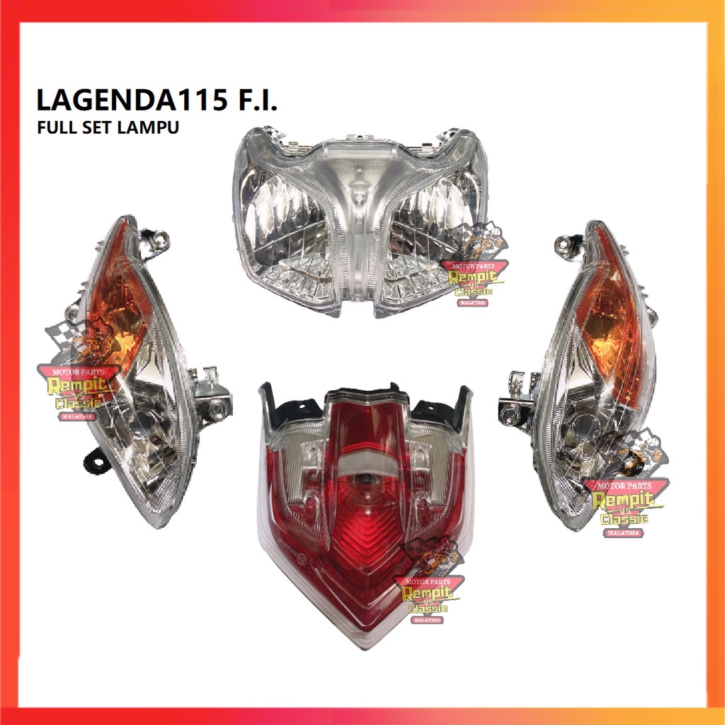 REMPIT Lagenda115 FI Fuel Injection Full set Lampu Head Lamp Signal Set ...