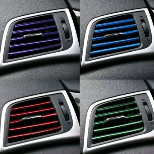 Car Strip Grid Decoration Line Wire Sticker Lining Dashboard Aircond ...