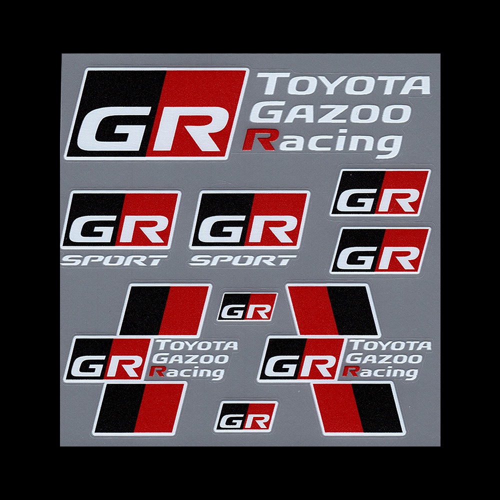 Car Sticker TOYOTA GAZOO RACING GR Logo Emblem Auto Decal Stickers ...