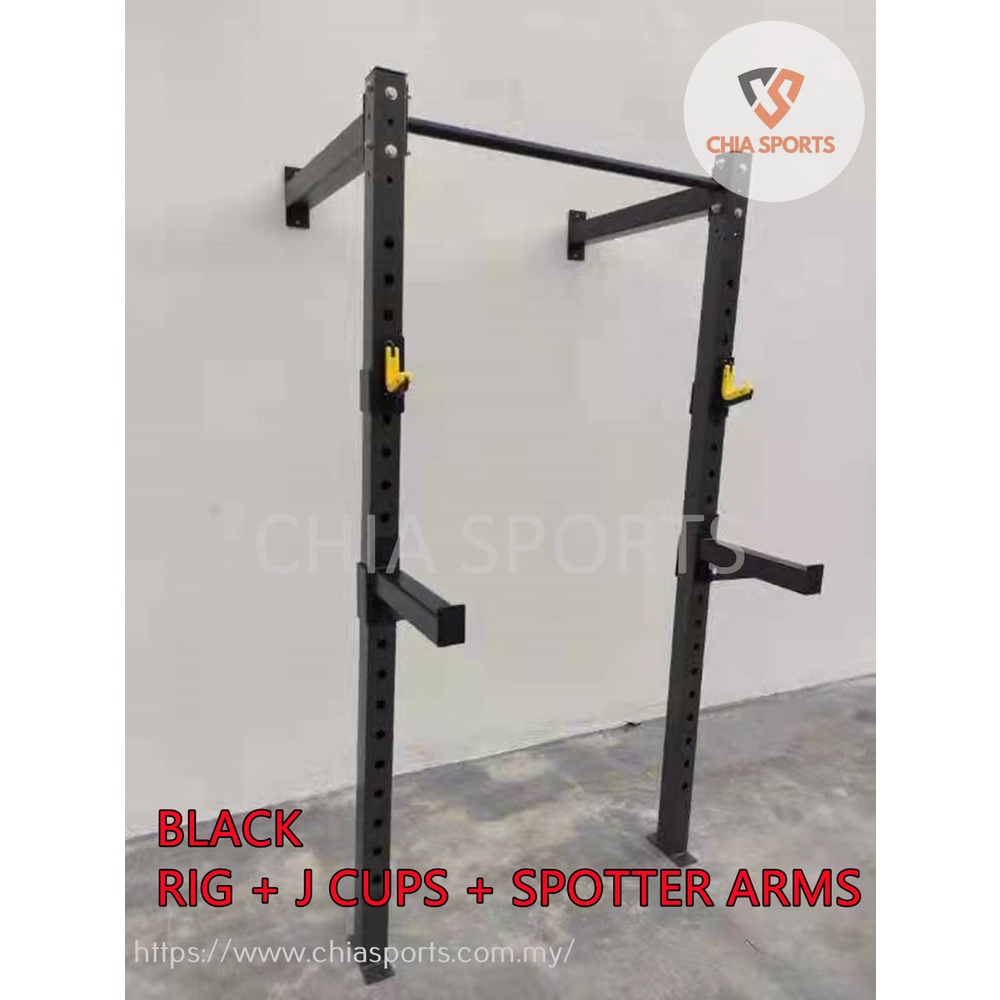 CLEARANCE! LELONG! Commercial Wall Mounted Rig Crossfit Rack Squat ...