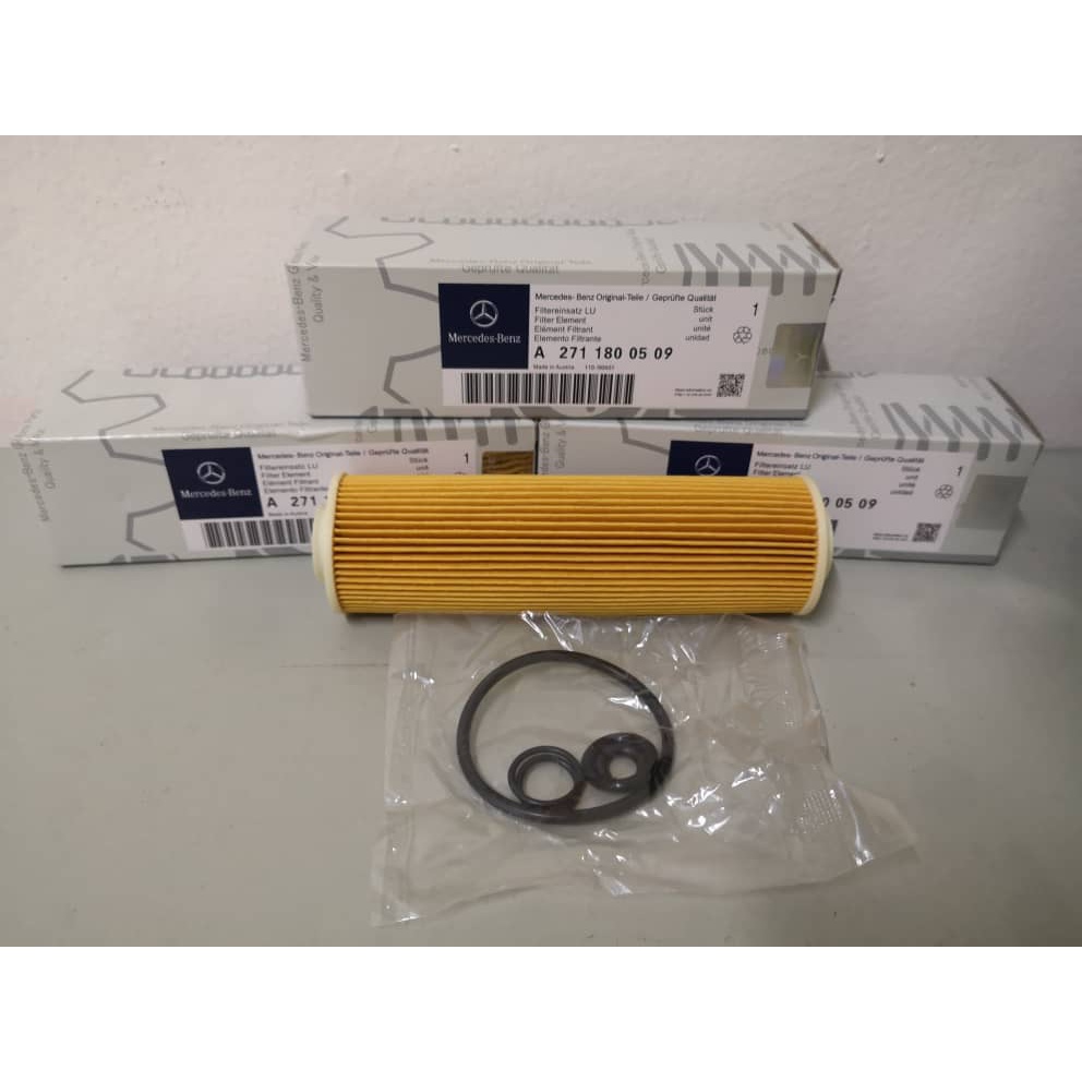 MERCEDES BENZ W204 OIL FILTER ( A2711800509)(E38H D106)( OX183/5 ...