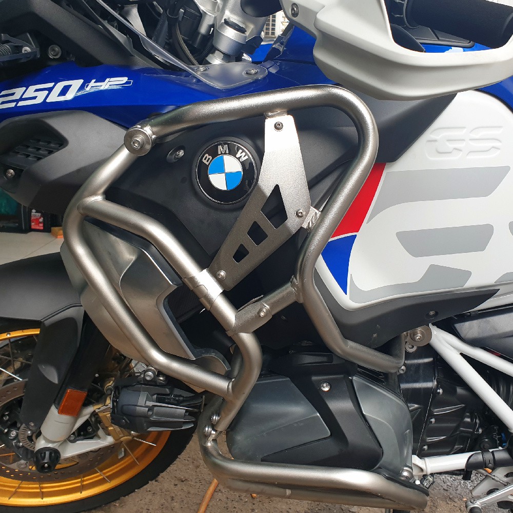 UPPER CRASH BAR EXTENSIONS For BMW R1250GS ADV 2019 Onward Stainless ...