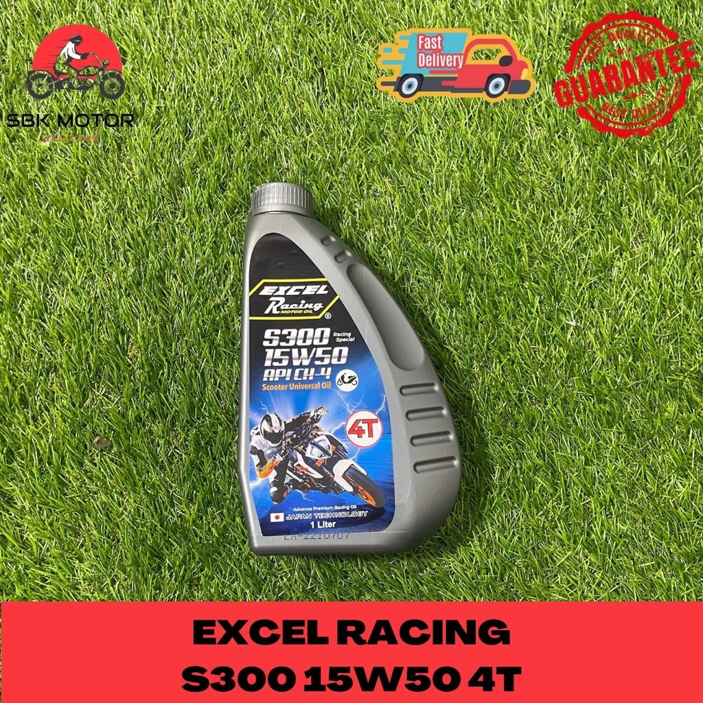 EXCEL RACING S300 15W50 4T MOTOR OIL | Shopee Malaysia
