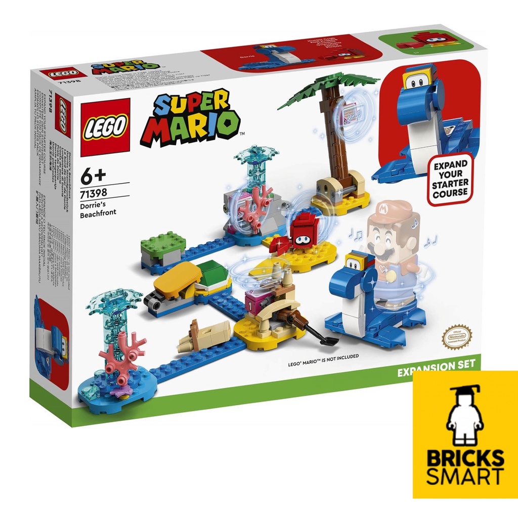 71398 LEGO Super Mario Dorries Beachfront Expansion Set (299 Pieces ...