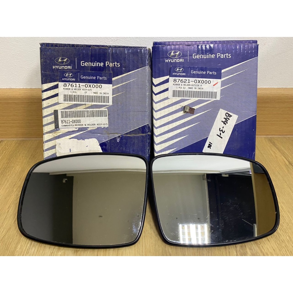 SIDE MIRROR GLASS LEFT & RIGHT GENUINE PART (ORIGINAL) [LH 87611-0X000 ...