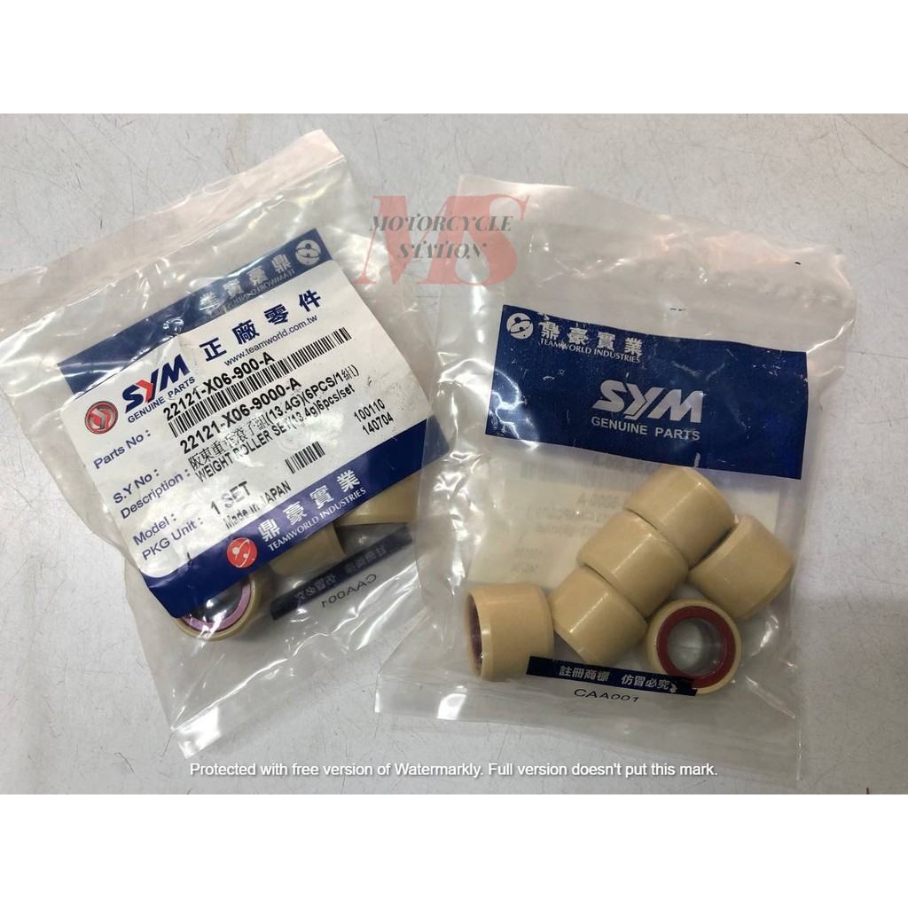 SYM VTS200 / MODENAS ELEGAN 150 - 100% ORIGINAL SYM PULLEY ROLLER SET ...