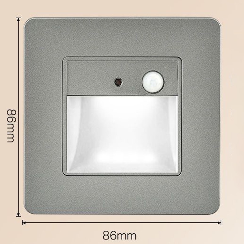 Staircase light sensor Smart Embedded Foot Light Type 86 Human Body ...