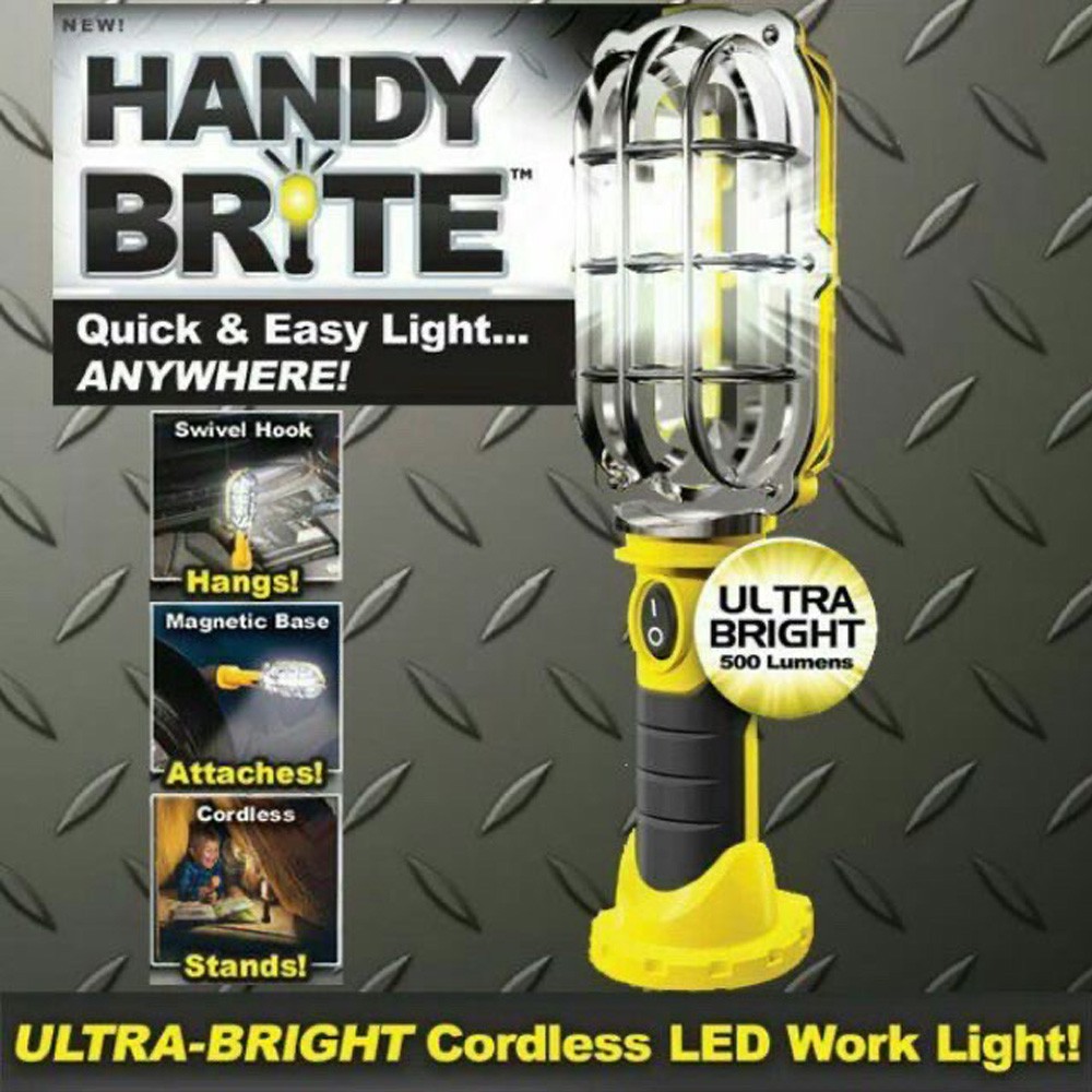 Handy Brite Ultra Bright Cordless Compact 500 lumens LED Work Light ...