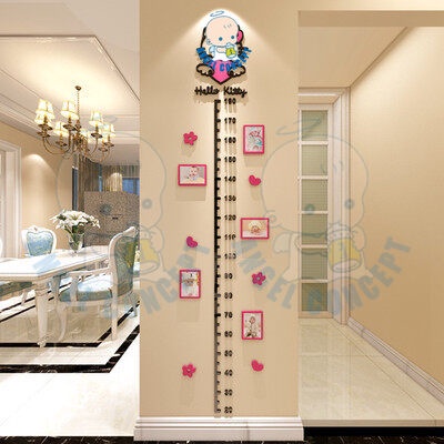 Pelekat Ketinggian Height Measure Cartoon Wall Sticker Kids Baby Home ...