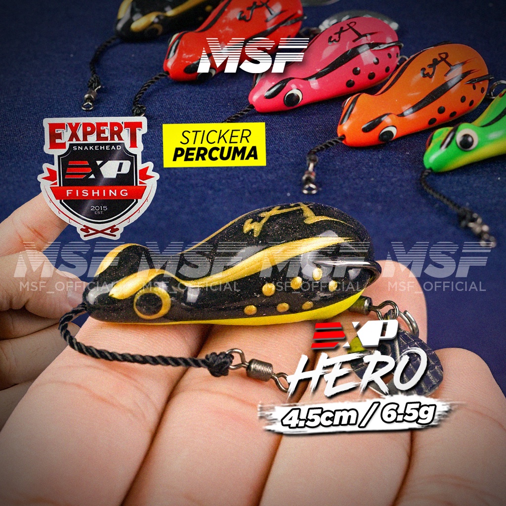 [MSF] EXP Hero Soft Frog Thailand | 4.5cm / 6.5g | Haruan Killer Katak Getah Casting | Ready ...